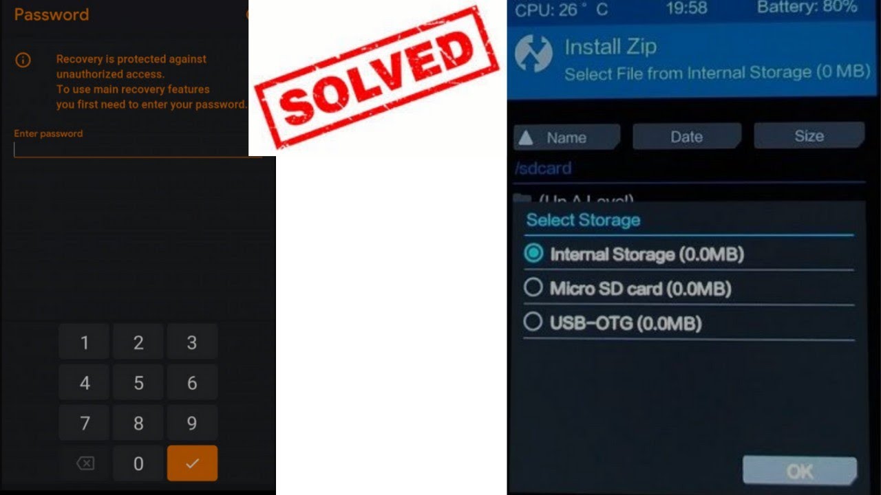 Storage encrypted on recoveries solution for Android 12+ via USB+OTG ...