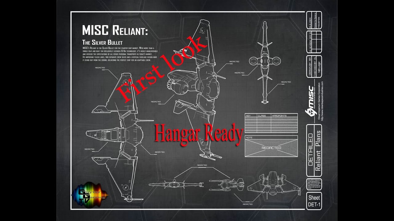 Star Citizen MISC Reliant Kore Hangar ready look - YouTube