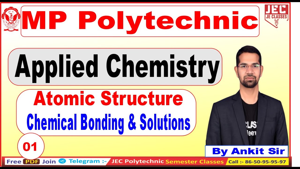 #01 MP Polytechnic Applied Chemistry Atomic Structure Second Semester ...