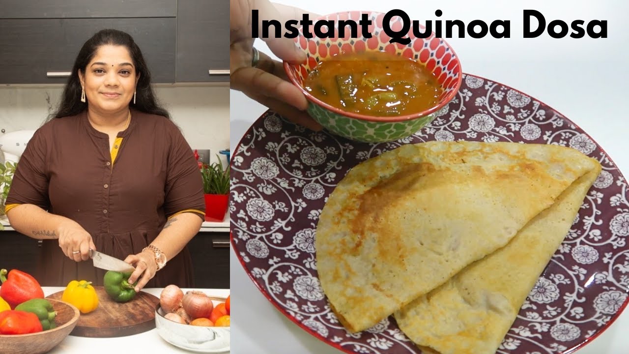 Easy & Healthy Dosa for Breakfast - Quinoa Dosa Recipe - Gluten Free ...