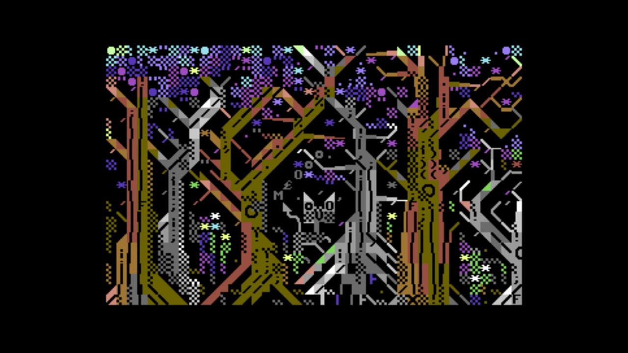 C64 Graphics (PETSCII): The Cat In The Forbidden Forest by Hokuto Force ...