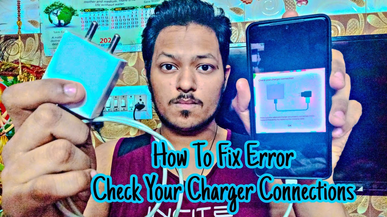 How To Fix Error Check Your Charger Connection - YouTube