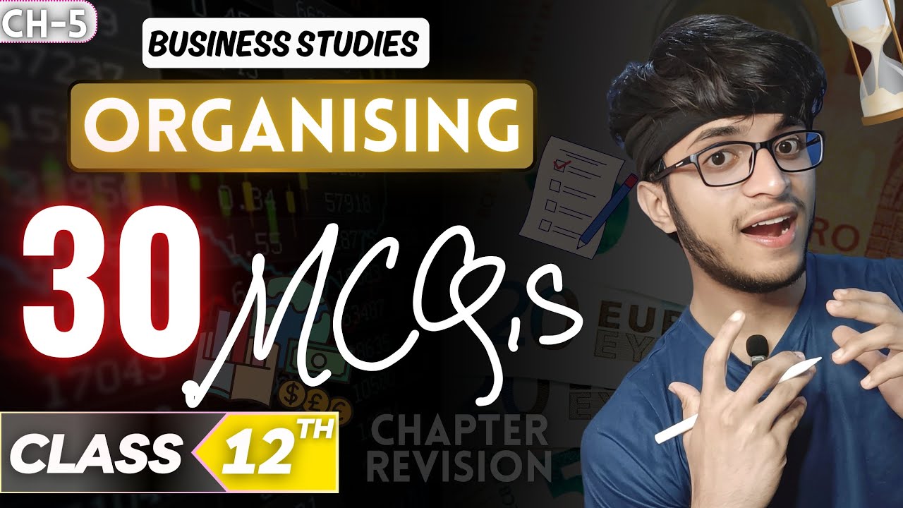 BST CH 5 MCQ | Organising | CLASS 12 | CUET - YouTube
