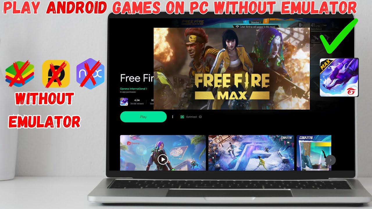Play Android Games On PC & Laptop Windows 10 & 11 | Without Emulator ...