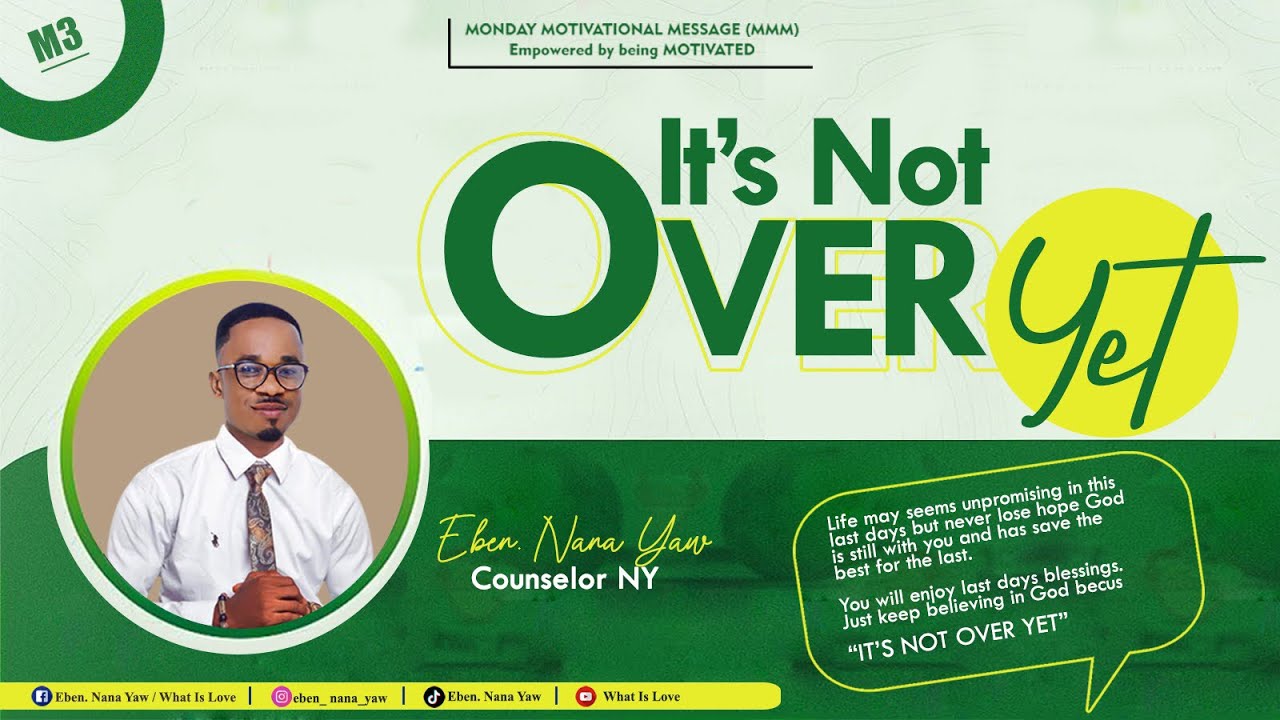 IT’S NOT OVER YET - YouTube