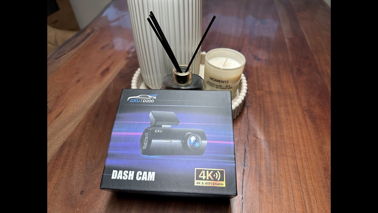 GKU D200 4K Dashcam & Wifi mit 170 grad Weitwinkel - YouTube