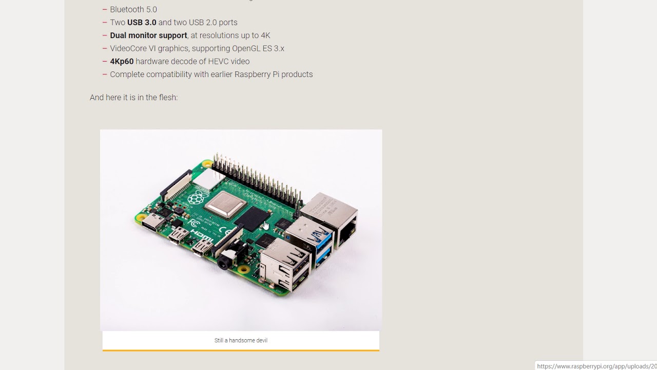 Raspberry Pi 4 Model B - YouTube