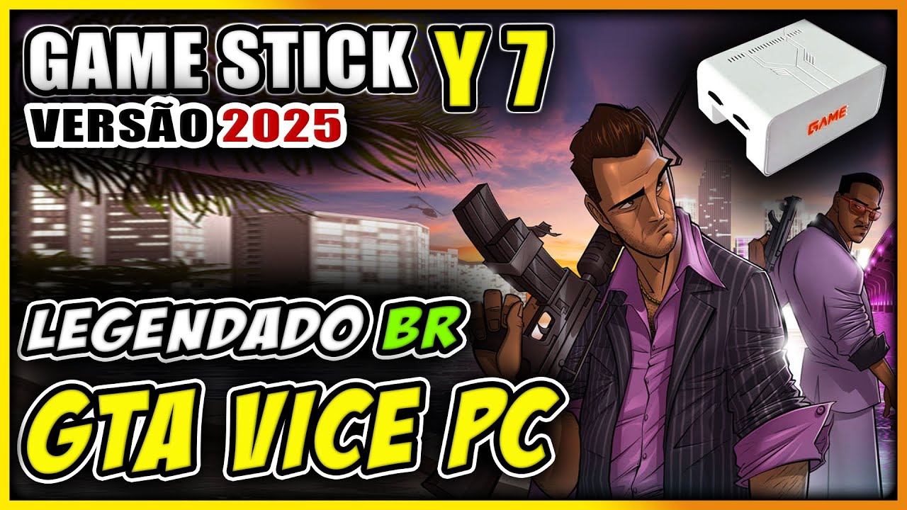 🚀 INCRÍVEL - GTA Vice City Legendado BR para Game Stick Y7 🎮 VERSÃO DE ...