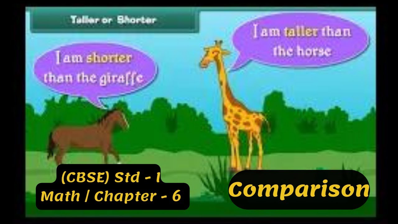 (CBSE / ICSE), Class - 1 / Math / Chapter - 6 / Sub - Comparison. - YouTube