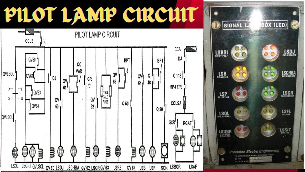 Pilot Lamp Circuit #indianrailways #locomotive - YouTube