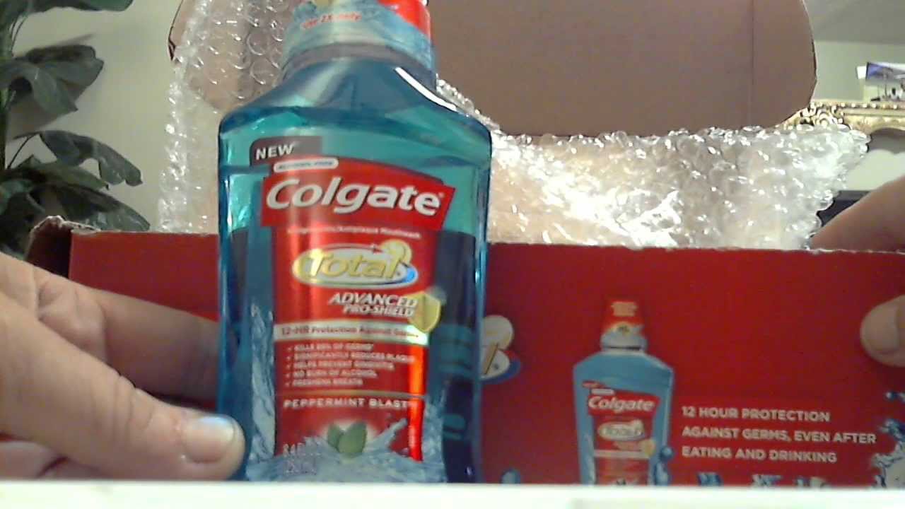 Un-boxing of Colgate Total Compliments of Influenster! - YouTube