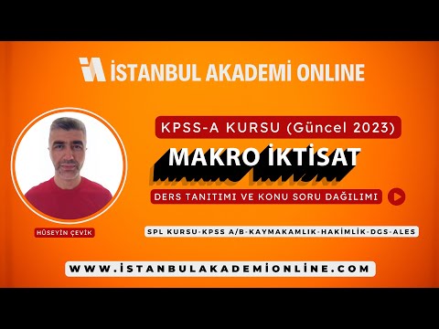 KPSS-A KURSU 2023 MAKRO İKTİSAT KONU ANLATIMI - GSYH VE GSMH KAVRAMLARI - HÜSEYİN ÇEVİK