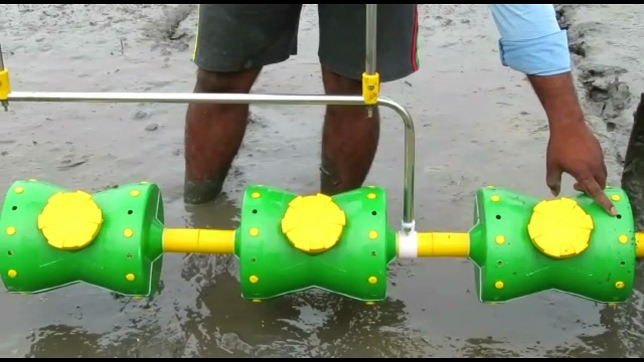 Direct paddy planting method using seed drum no labour cast in agriculture - YouTube