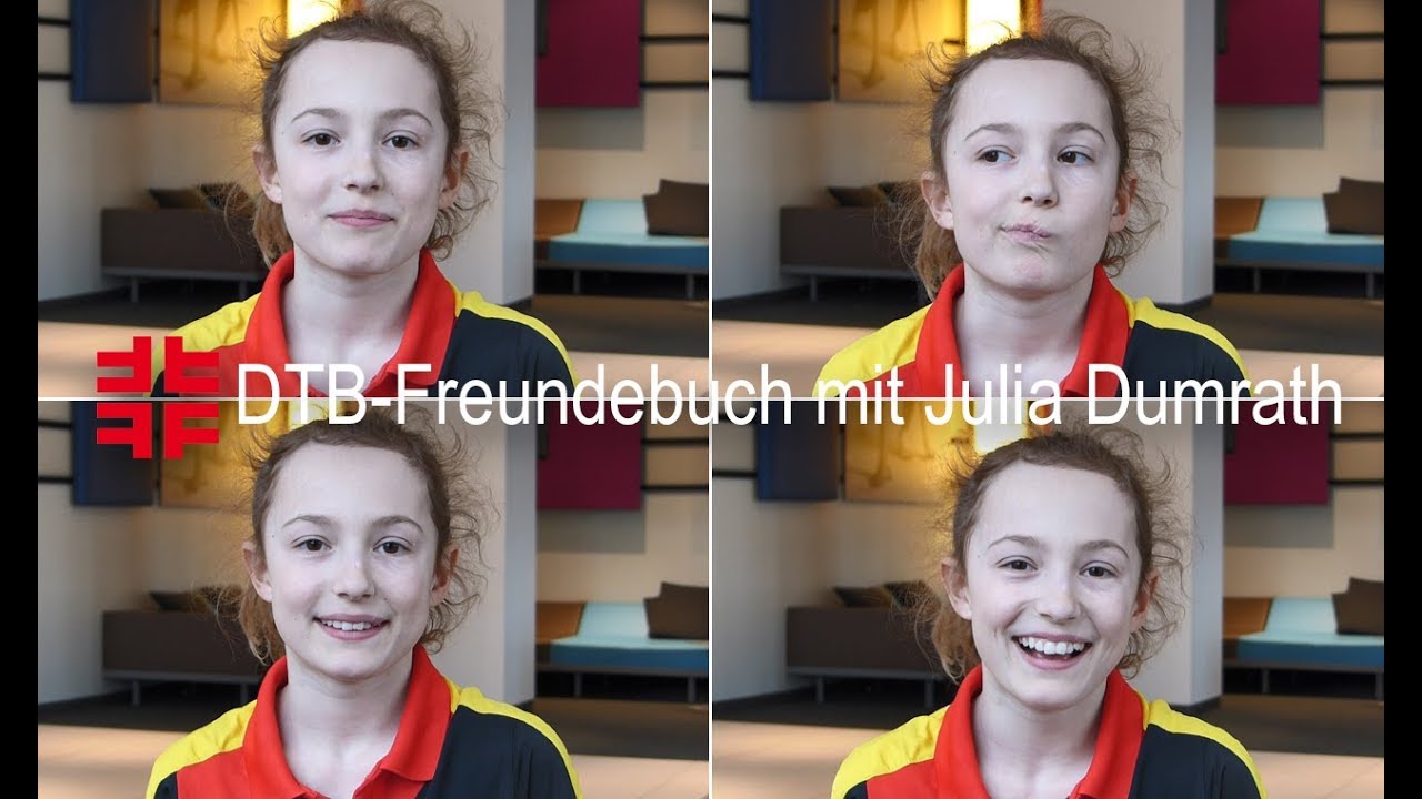 DTB-Freundebuch mit Julia Dumrath - YouTube