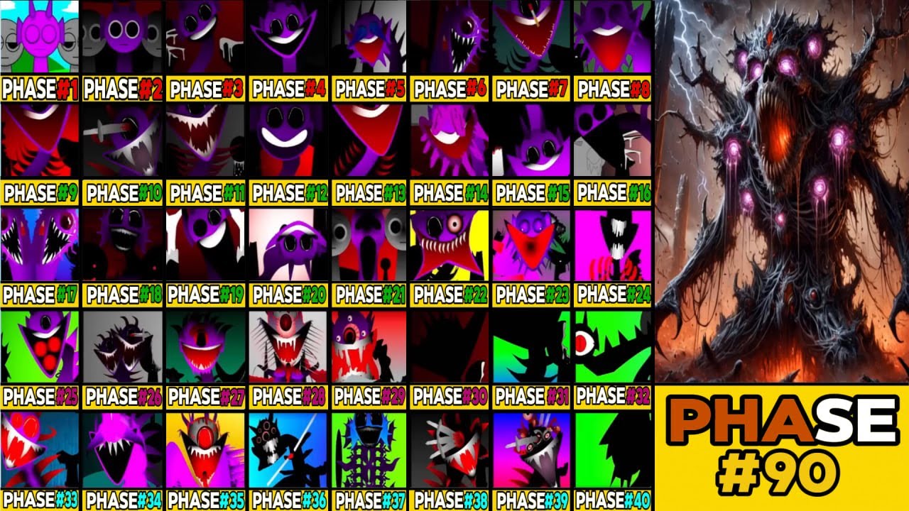 Incredibox Sprunki - Phase 10 VS Phase 20 VS Phase 30 VS Phase 40 VS ...