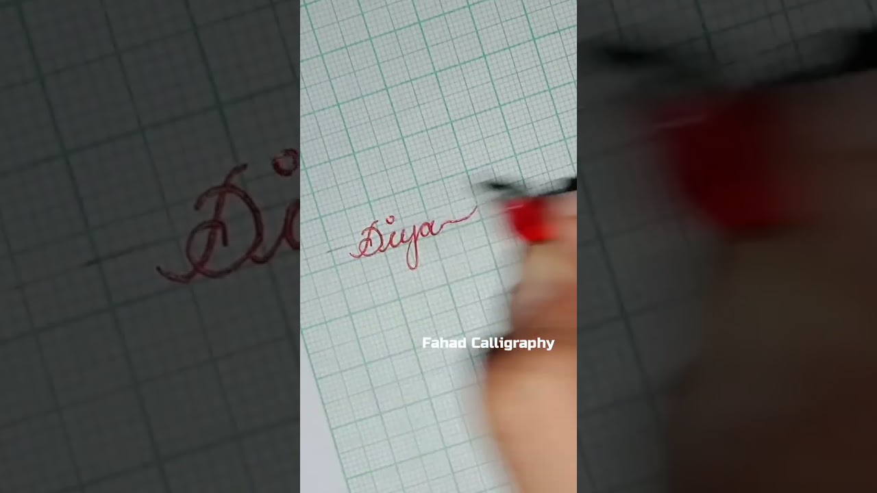 Diya Name In Beautiful Handwriting shorts youtubeshorts diya-name-in-beautiful-handwriting-shorts-youtubeshorts