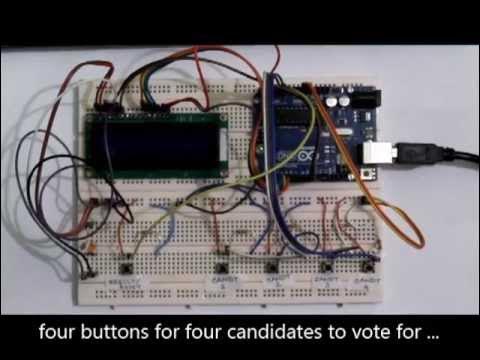 Microcontroller Based Electronic Voting Machine (Term Project) - YouTube