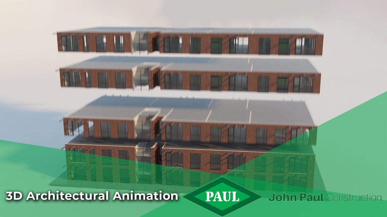 Exterior Apartment Building 3D Animation - YouTube
