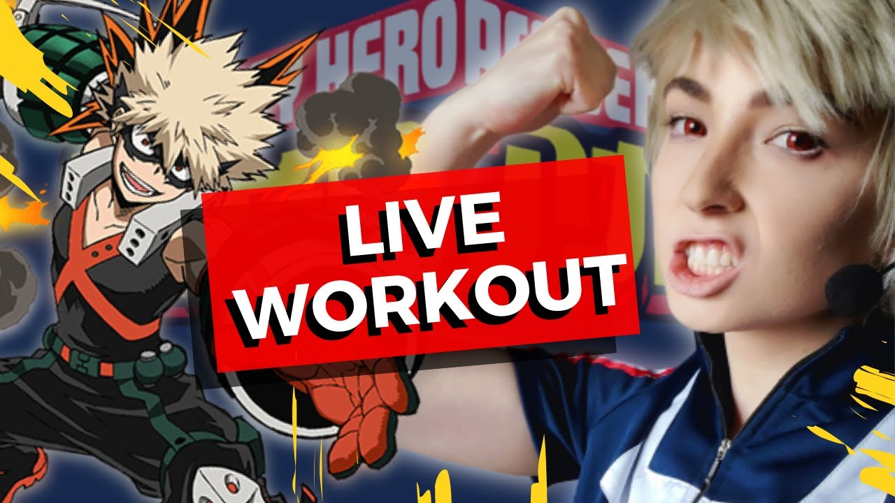 Bakugo's Total Body LIVE WORKOUT 💥 My Hero Academia Routine + Q&A + 1K ...