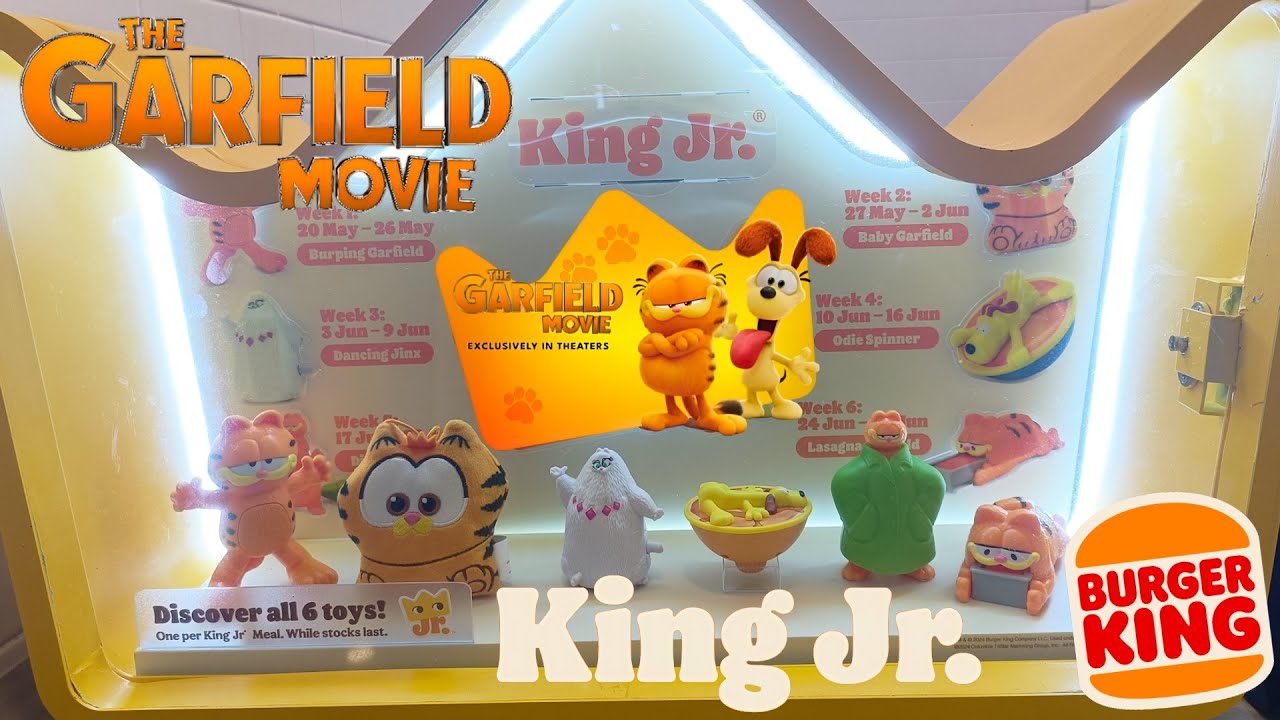 The Garfield Movie Burger King Showcase - YouTube