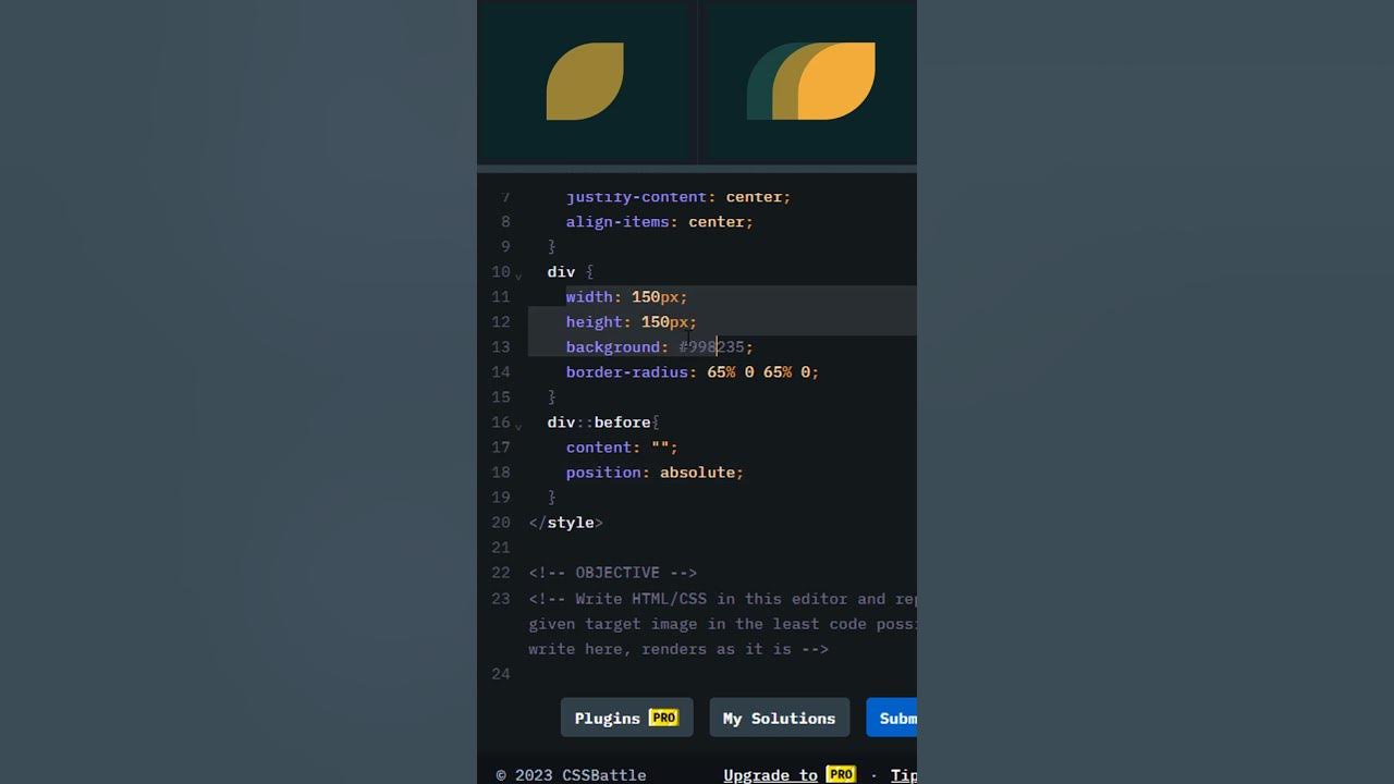 Css Battle 7 Leafy Trail Tutorial Ytshorts Cssbattle Youtube