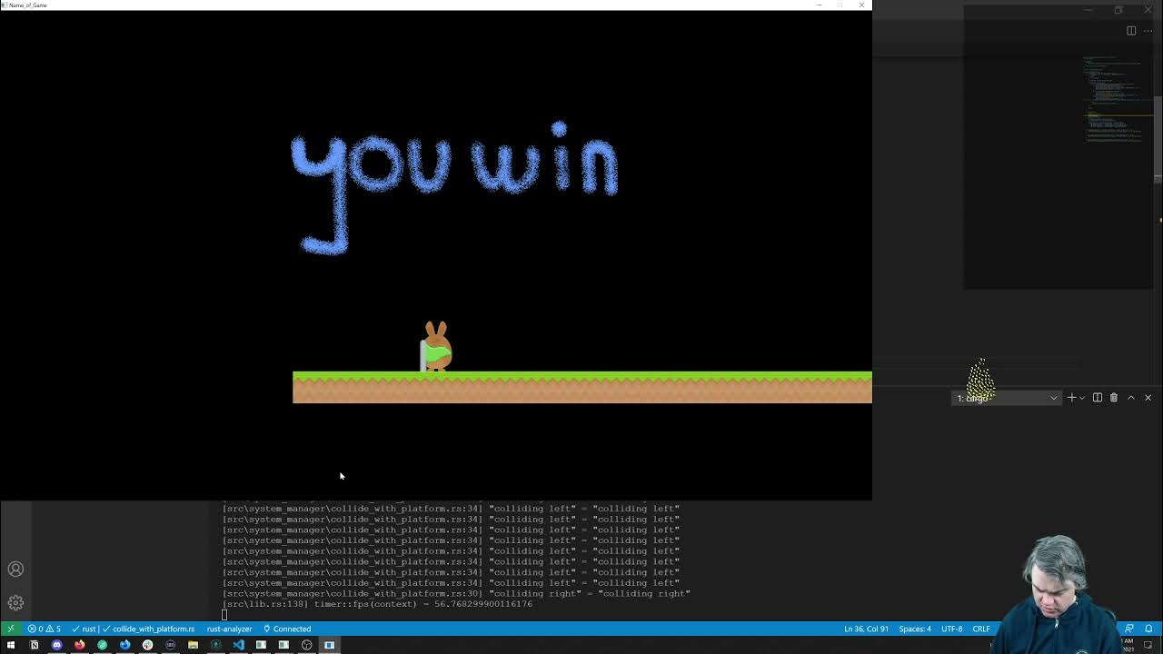 Platform with Level Editor (Rust+GGEZ) 24: finishing the prototype - YouTube