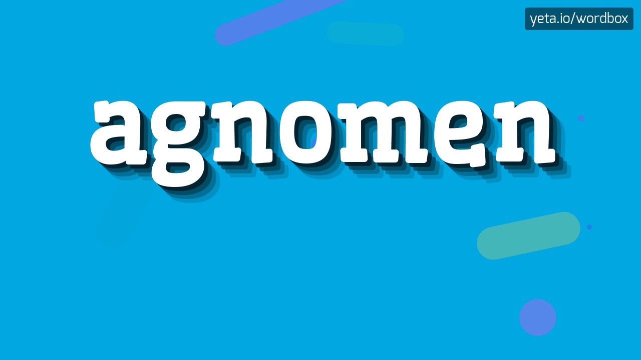 AGNOMEN - HOW TO PRONOUNCE IT!? - YouTube