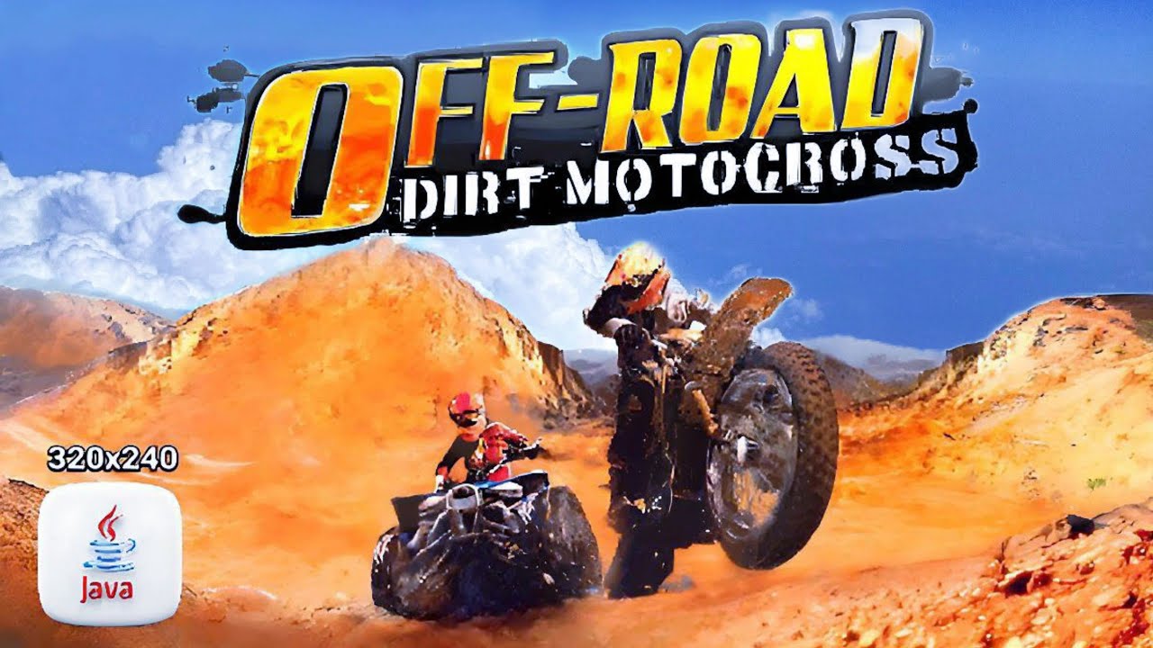 Off Road Dirt Motocross (arcade mode) Java Games J2ME Loader - YouTube