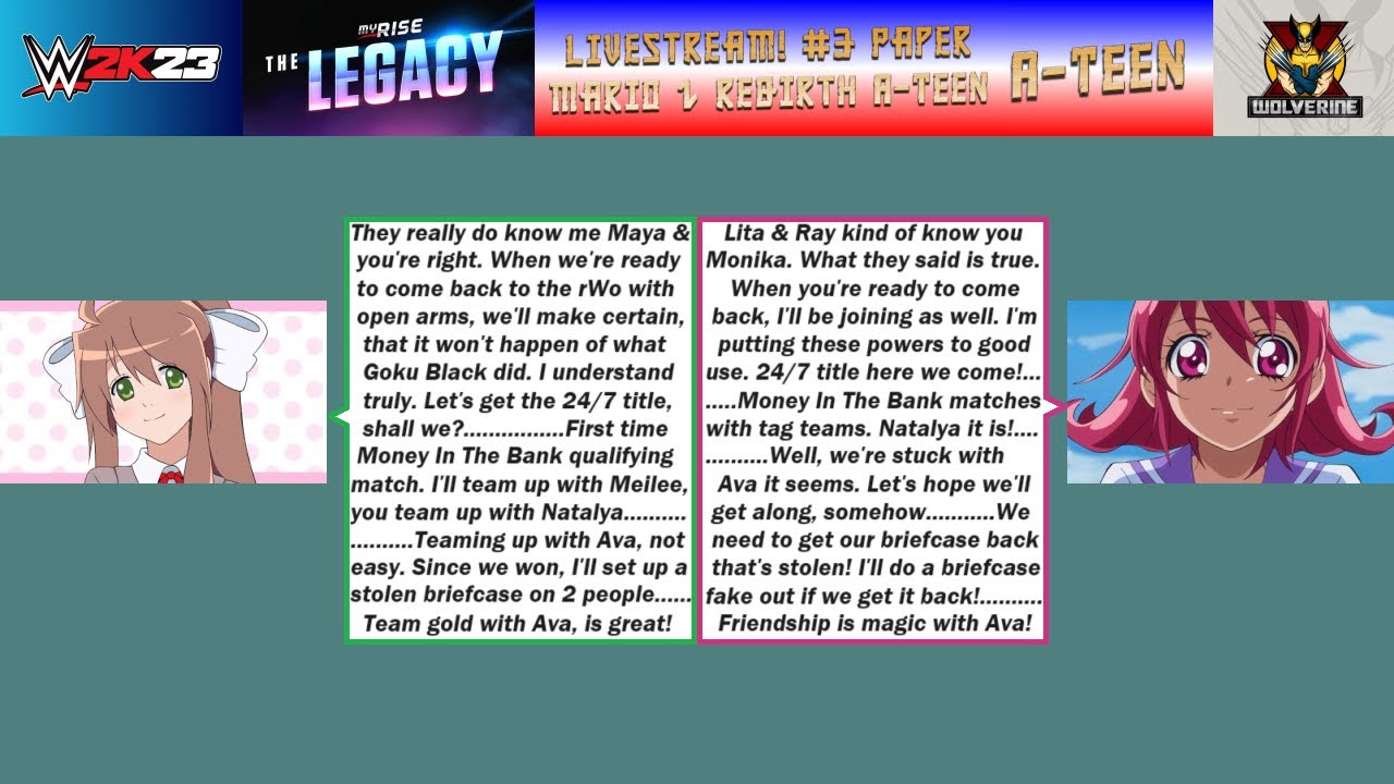 WWE 2K23 MyRise (Monika’s Path) Livestream! #3 Rivals To Friends! Paper ...