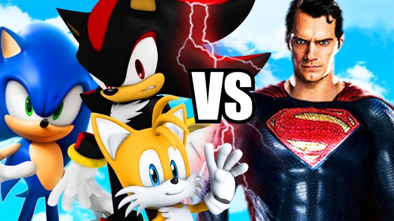 Battle of the superheroes - Sonic vs Superman - YouTube