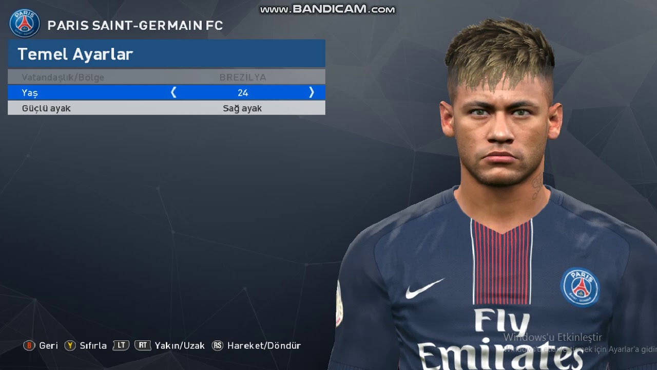 pes 17 mbappe,griezmann ve neymar yüz yaması - YouTube