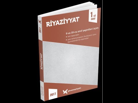 Riyaziyyat.Guven test bank 9-10-cu sinif 2017-2018 NATURAL EDEDLER A 115-120 Whatsapp: 070 229 29 90