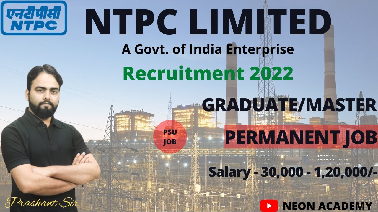 NTPC Safety Officer's Recruitment 2022 | NTPC Jobs || Safety Officer ...