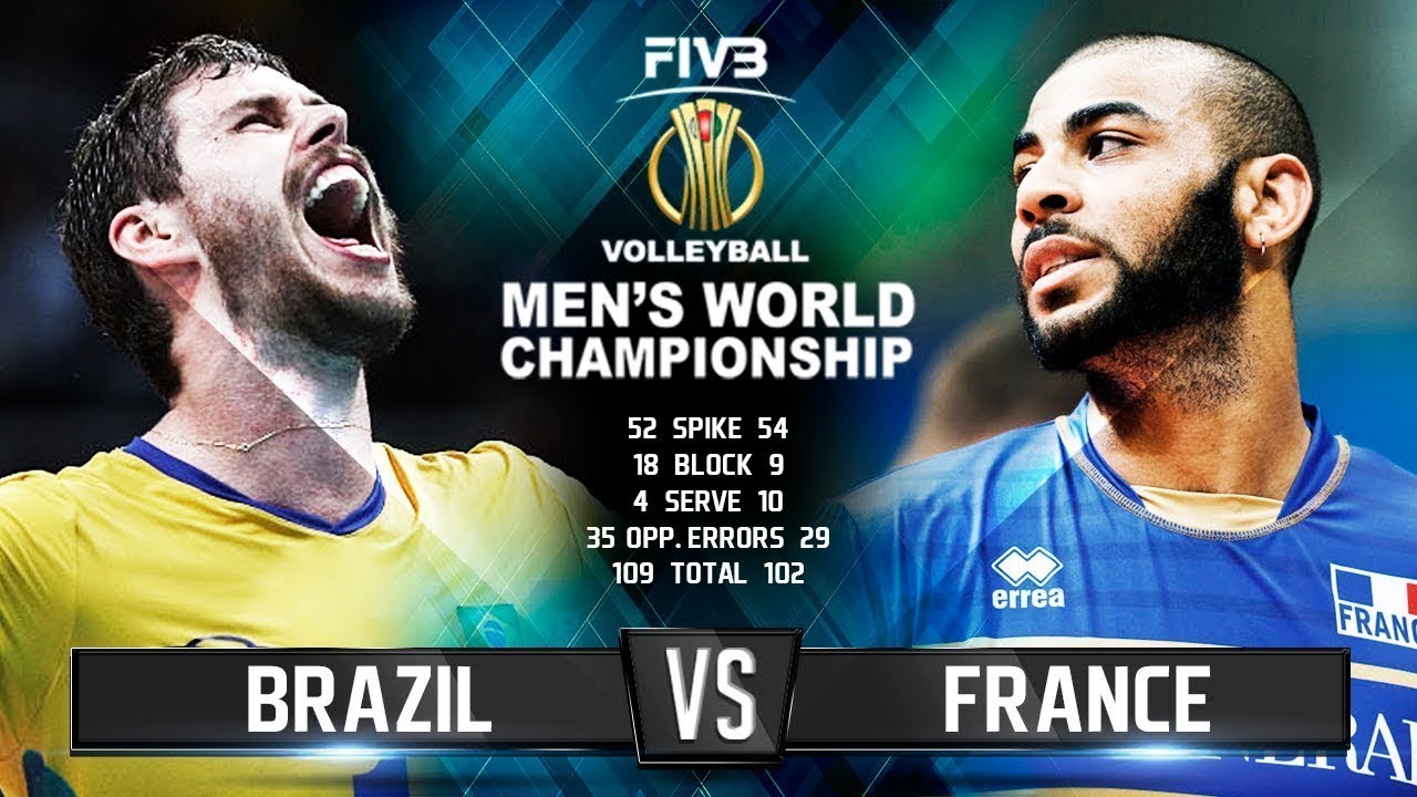 Brazil vs. France | Highlights | Mens World Championship 2018 - YouTube