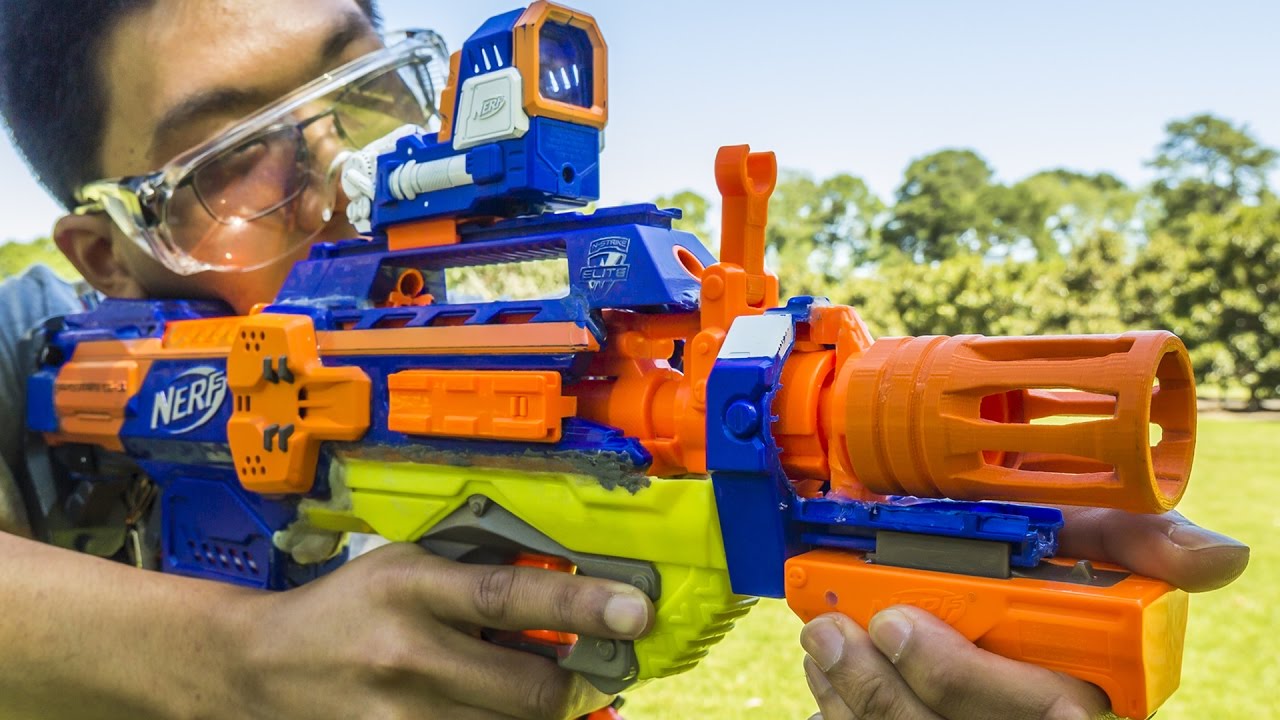 NERF BULLPUP RAPIDSTRIKE & Modded Rhinofire - Chiew's Nerf War/HvZ ...
