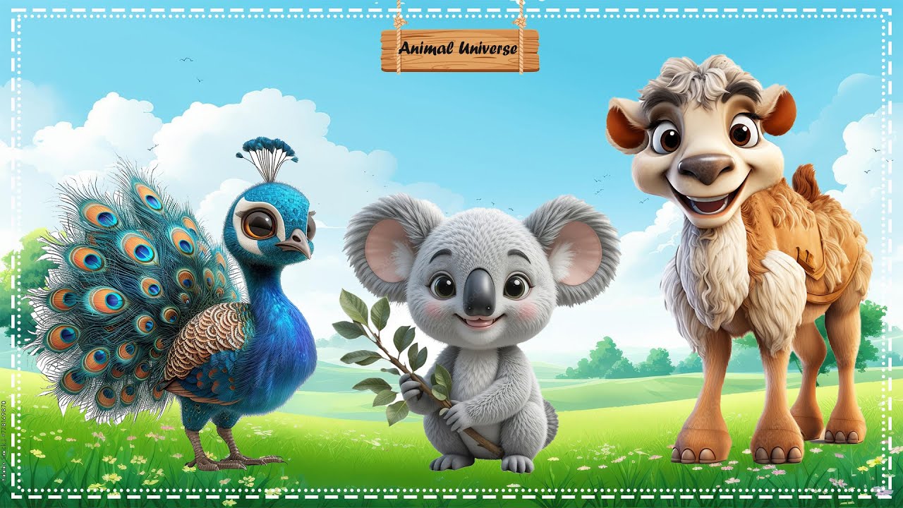 Collection of Cute Animal Sounds: Peacock, Camel, Owl, Puppy, Pangolin ...