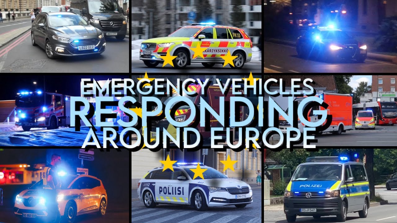 *SPECIAL VIDEO!!* European Emergency Vehicles Responding, Fire, Police ...