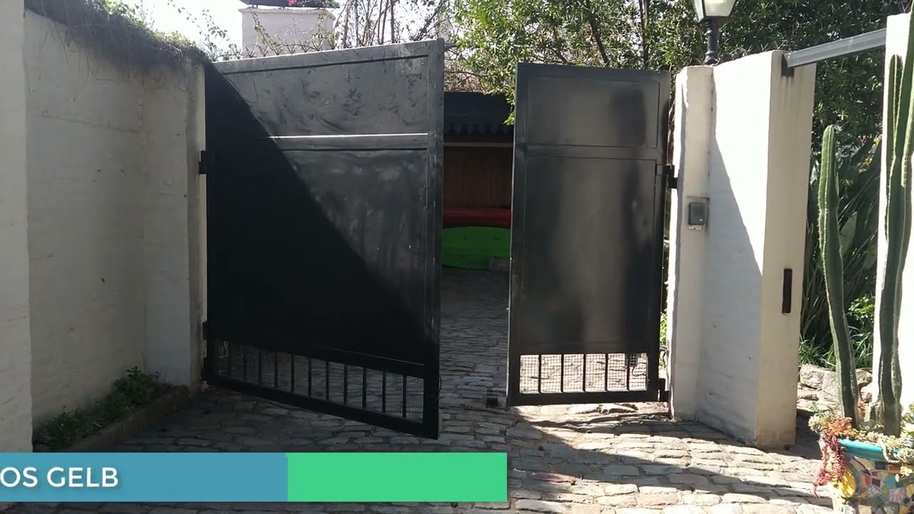 AUTOMATIZACION DE PORTONES DE DOS HOJAS BATIENTES - ASISPORT - YouTube