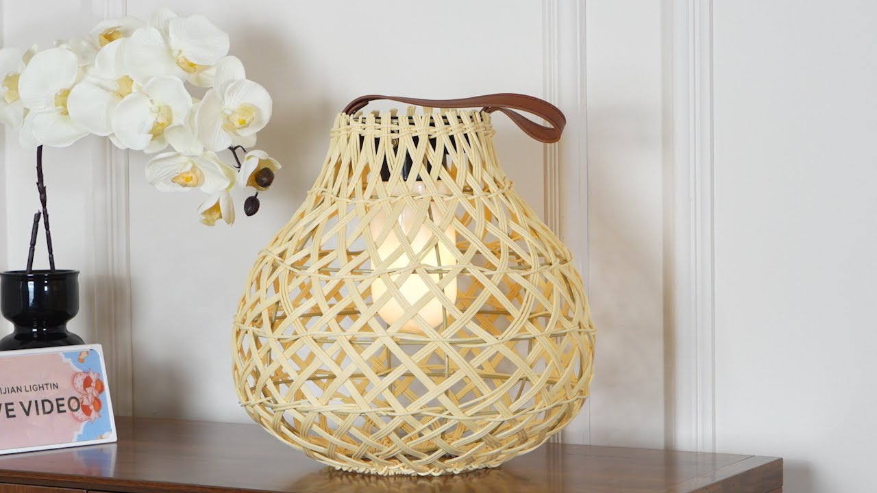 Woven Sphere Lantern Outdoor Lamp - YouTube
