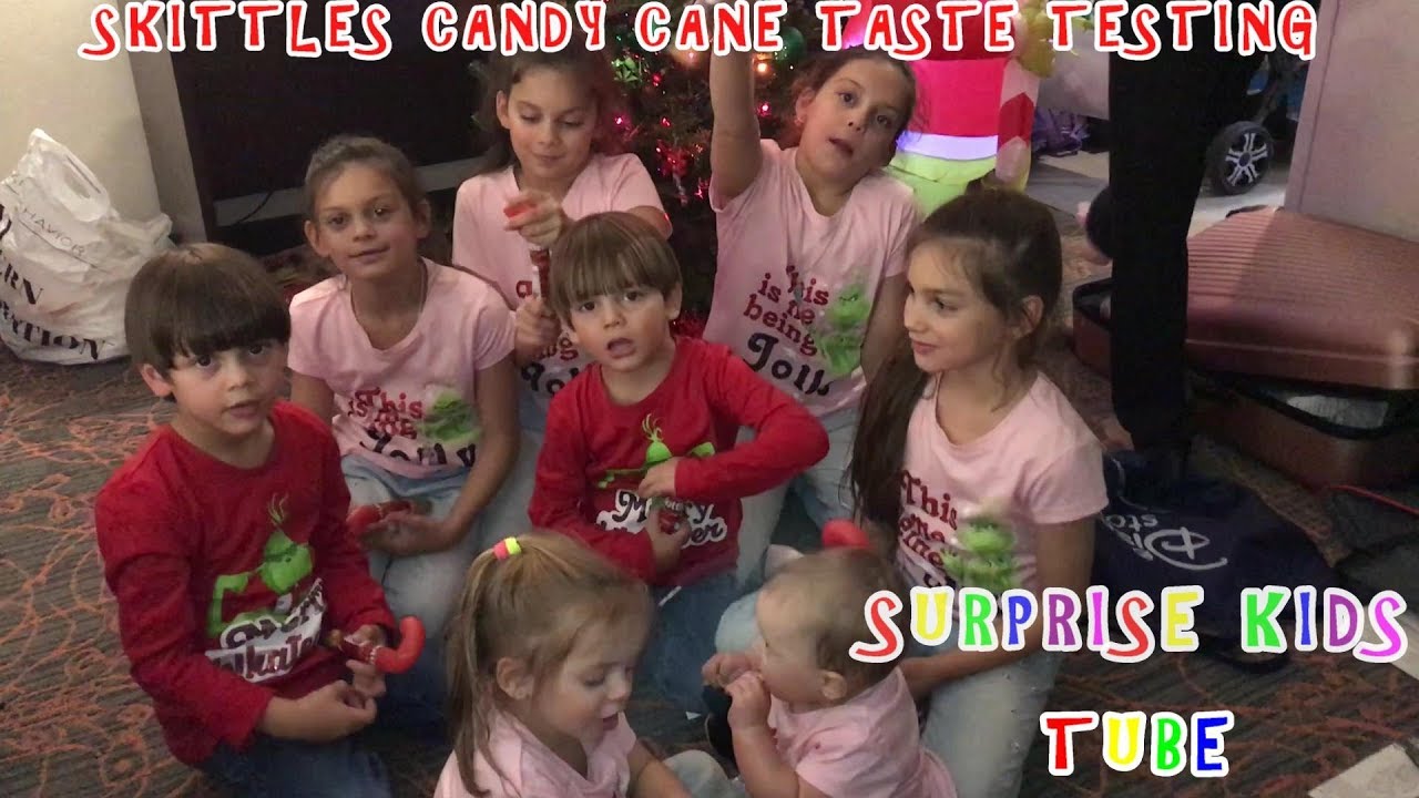 SKITTLES CANDY CANE TASTE TESTING - YouTube