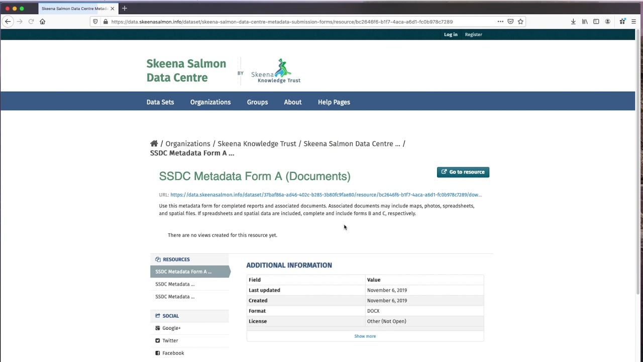 Submit a dataset to the Skeena Salmon Data Centre - YouTube