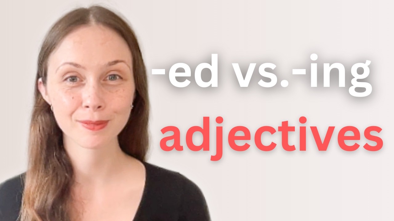 -ED vs -ING adjectives: the difference - YouTube