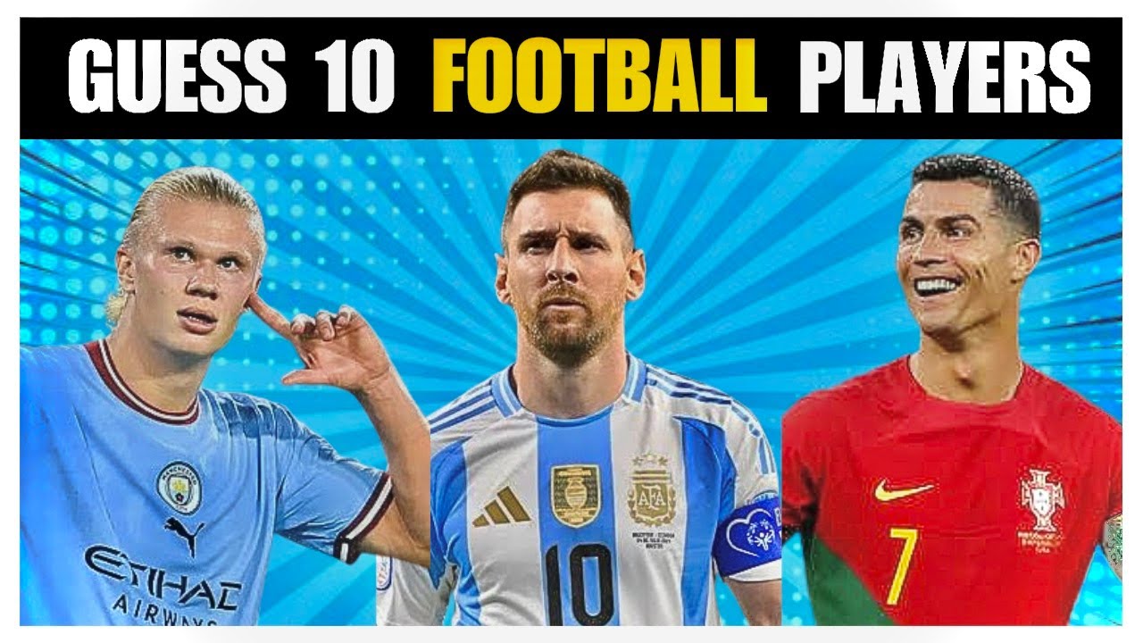 Guess 10 footballers in 5 seconds || football players quiz || quiz ...