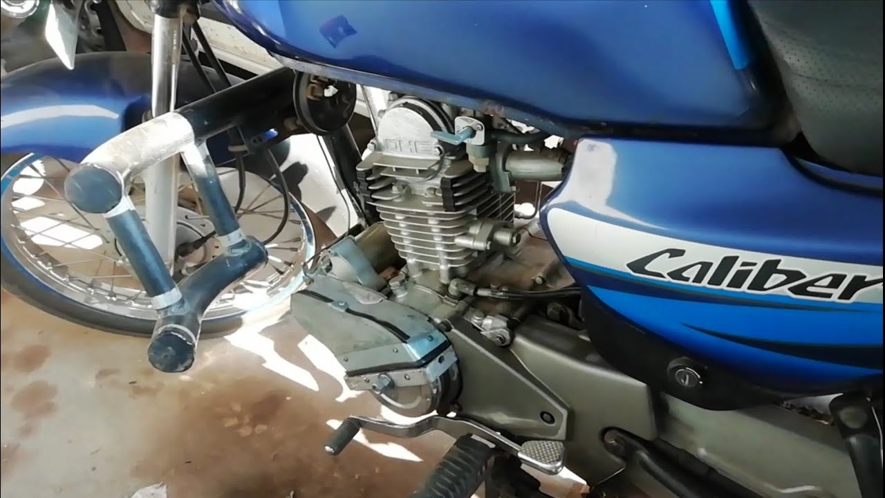bajaj caliber 115 self start |normal bike to self starter - YouTube
