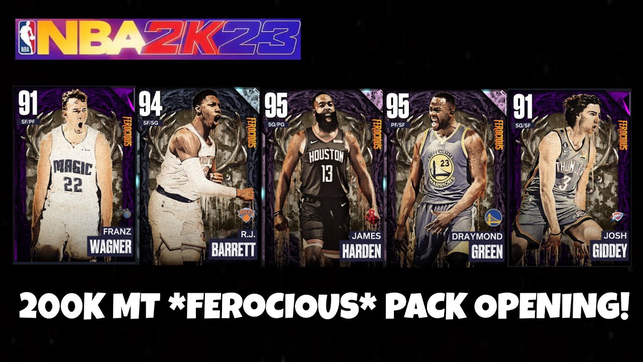 200K MT *FEROCIOUS* PACK OPENING! PULLED THE BEST CENTER I NEED! ( NBA ...