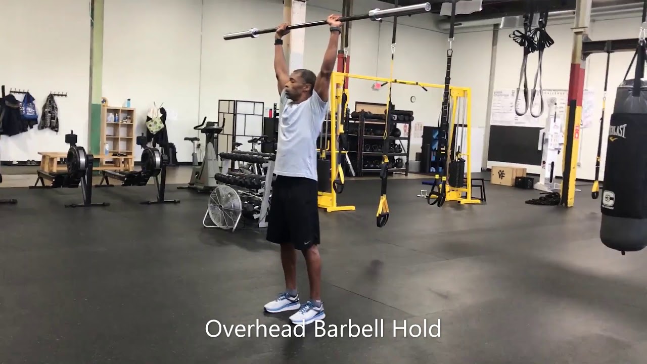 Overhead Barbell Hold - YouTube