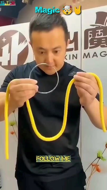 Magic🥢 With Rope And Ring Revealed🎩 Magic Tutorial Shortsvideo Ring