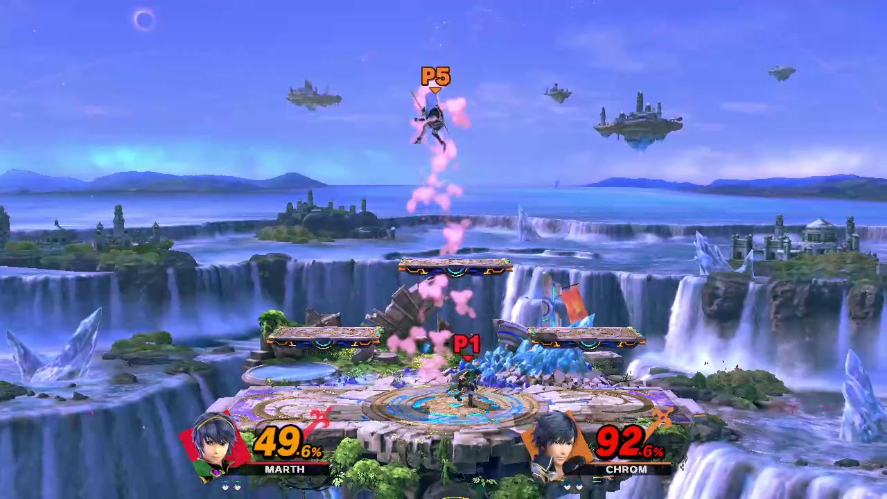 SMASH ULTIMATE +marth VS chrom+ - YouTube
