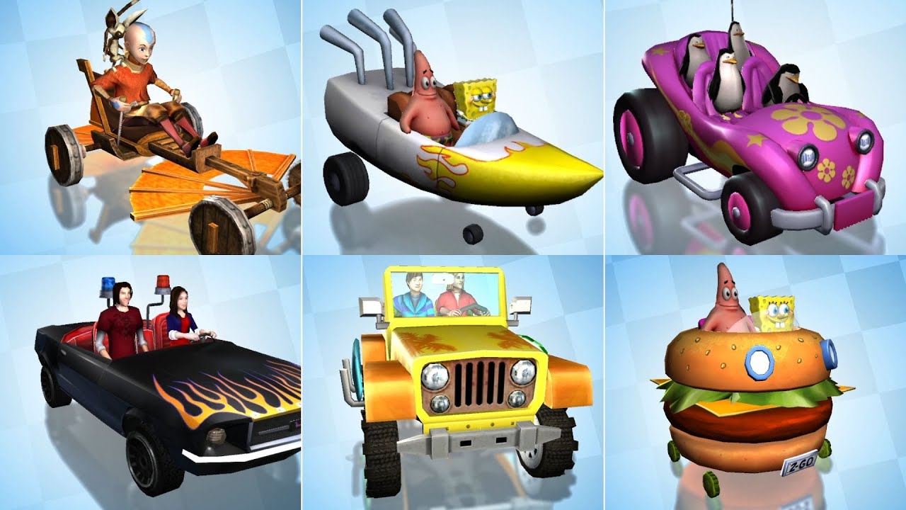 Nick Racers Revolution 3D // All Playable Characters - YouTube