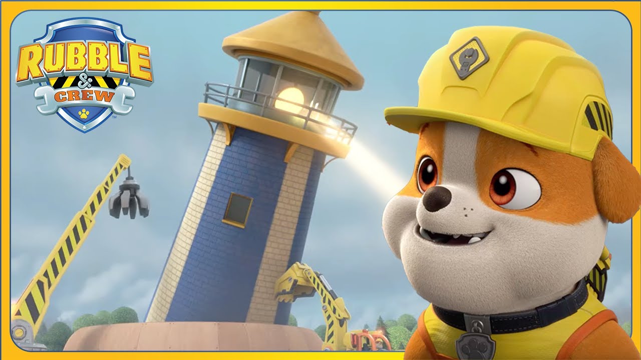 The Crew Builds A Lighthouse | Rubble & Crew | Cartoons for Kids - YouTube
